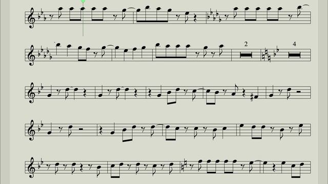 Музыка из мультфильма Чип и Дейл (Chip & Dale) - Ноты для скрипки, флейты, аккордеона в строе "С"