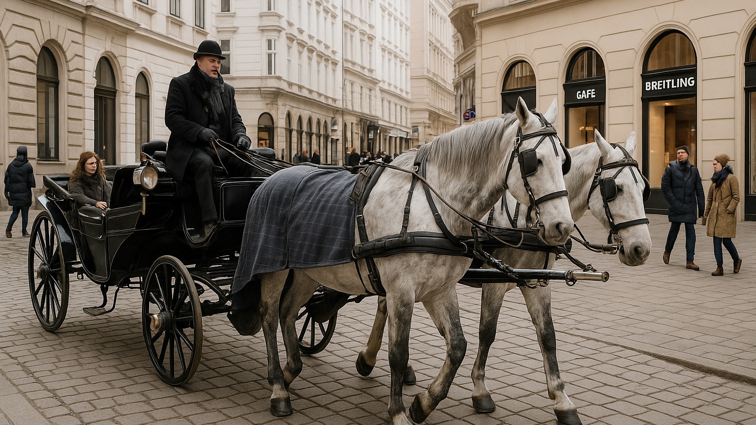 ⭐ Вена зимой 🎄 Рождественская прогулка по городу 2025 | Австрия 4K