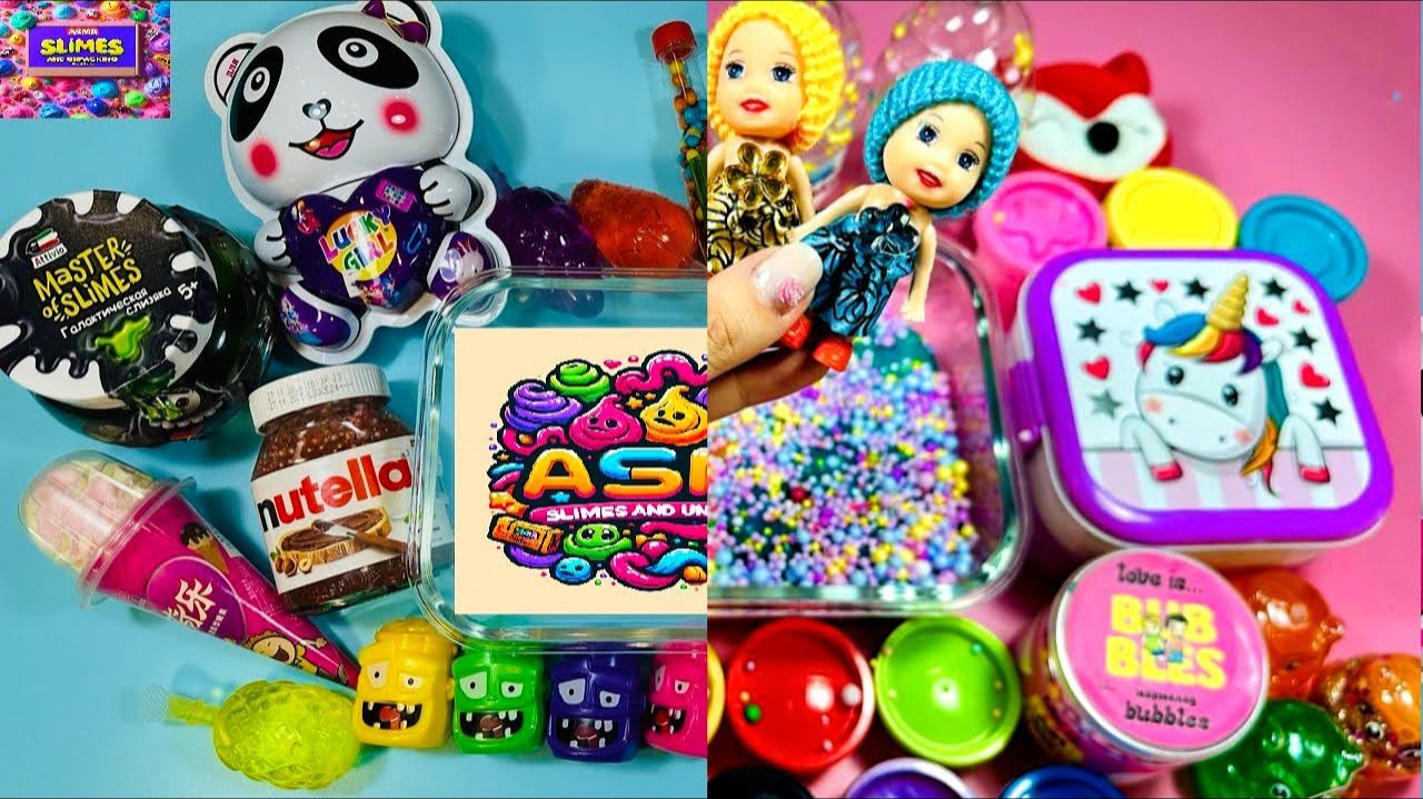 Слайм АСМР 💓 АСМР ЛУЧШЕЕ 💓 РАСПАКОВКА макияж 💓