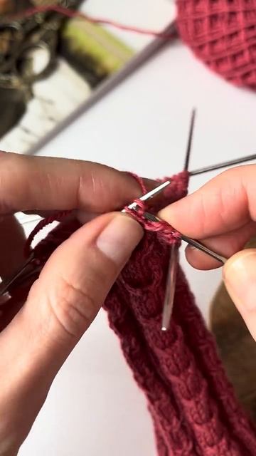 Коса Простой Способ Перекрещивания Петель #вязаниеспицами