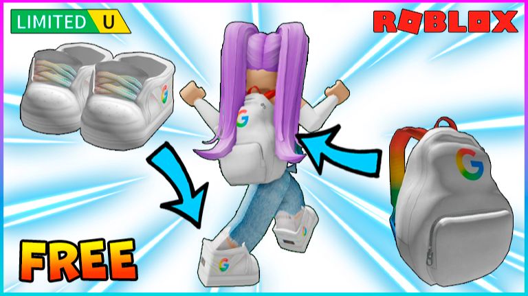 УСПЕЙ получить БЕСПЛАТНО Рюкзак и Кроссовки от Google #roblox #роблокс #freeugc
