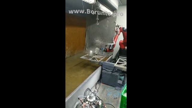 4. Воздушная покраска промышленным роботом BORUNTE