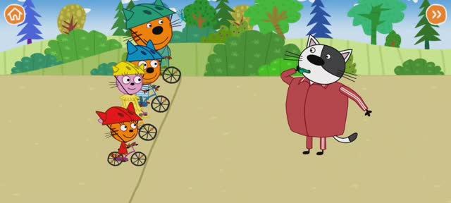 Три Кота Мультфильм Игра Спорт