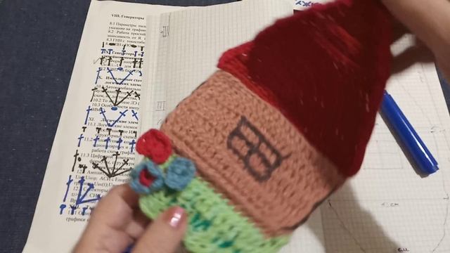 Обзор.Подвесной карманчик "домик"