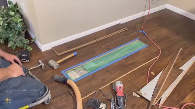 Ламинат замена доски в центре комнаты без разбора. Ремонт ламината. Справится даже новичок!