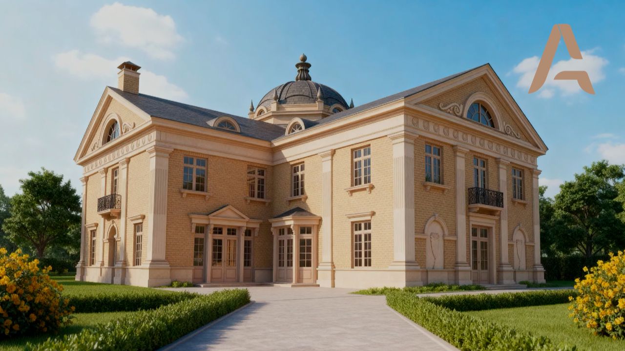 Безупречный особняк для загородной жизни. Проект особняка с бильярдной, кинотеатром и библиотекой