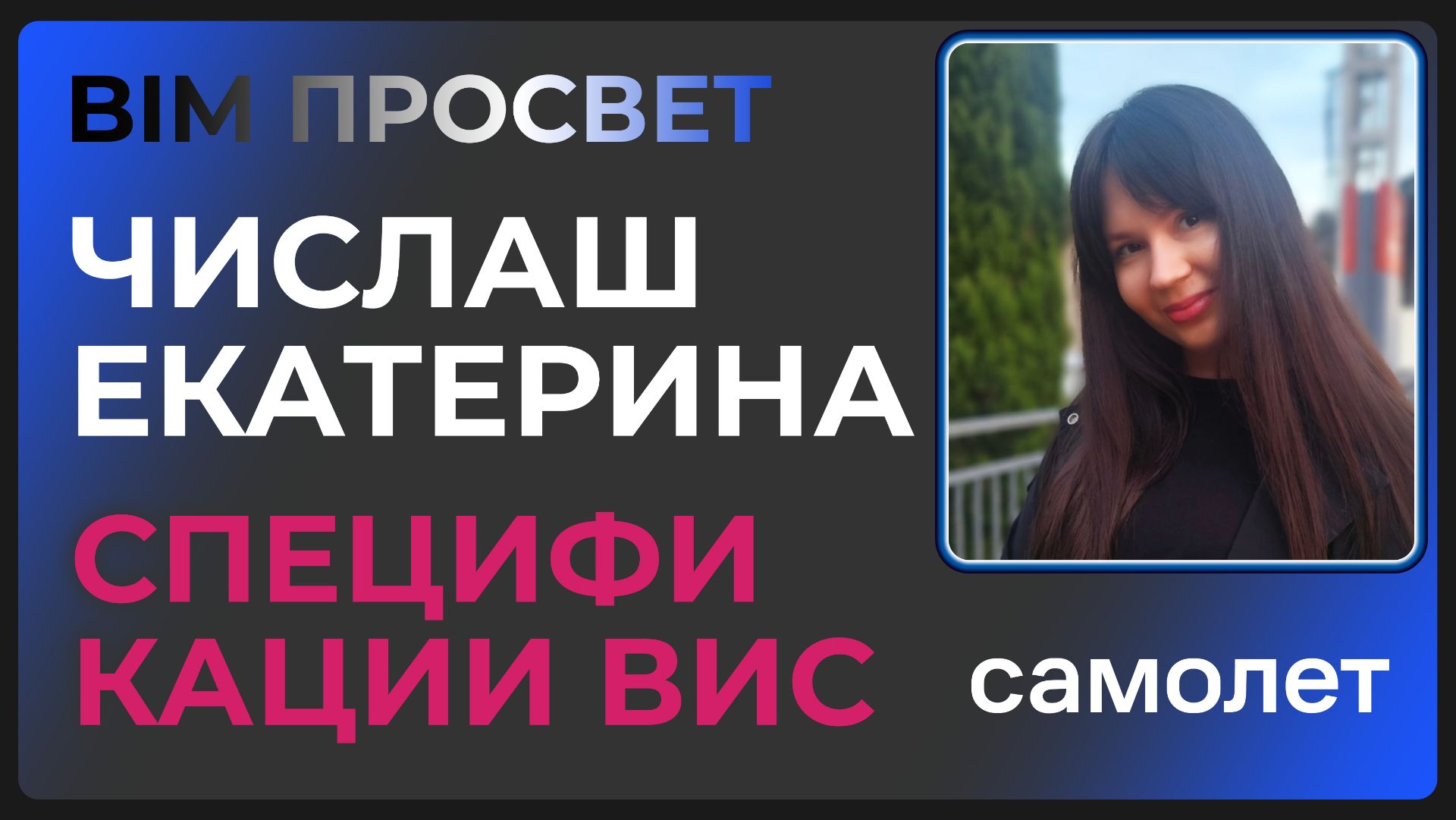 Как Самолет считает спецификации ВИС? Рассказала Екатерина Числаш. BIM Просвет №15