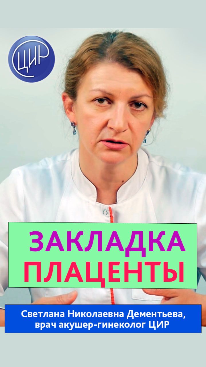 Закладка плаценты. Почему важна правильная закладка плаценты в начале беременности. Дементьева С.Н.
