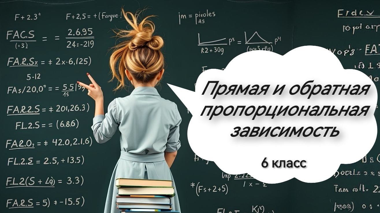 Прямая и обратная пропорциональная зависимость. 6 класс