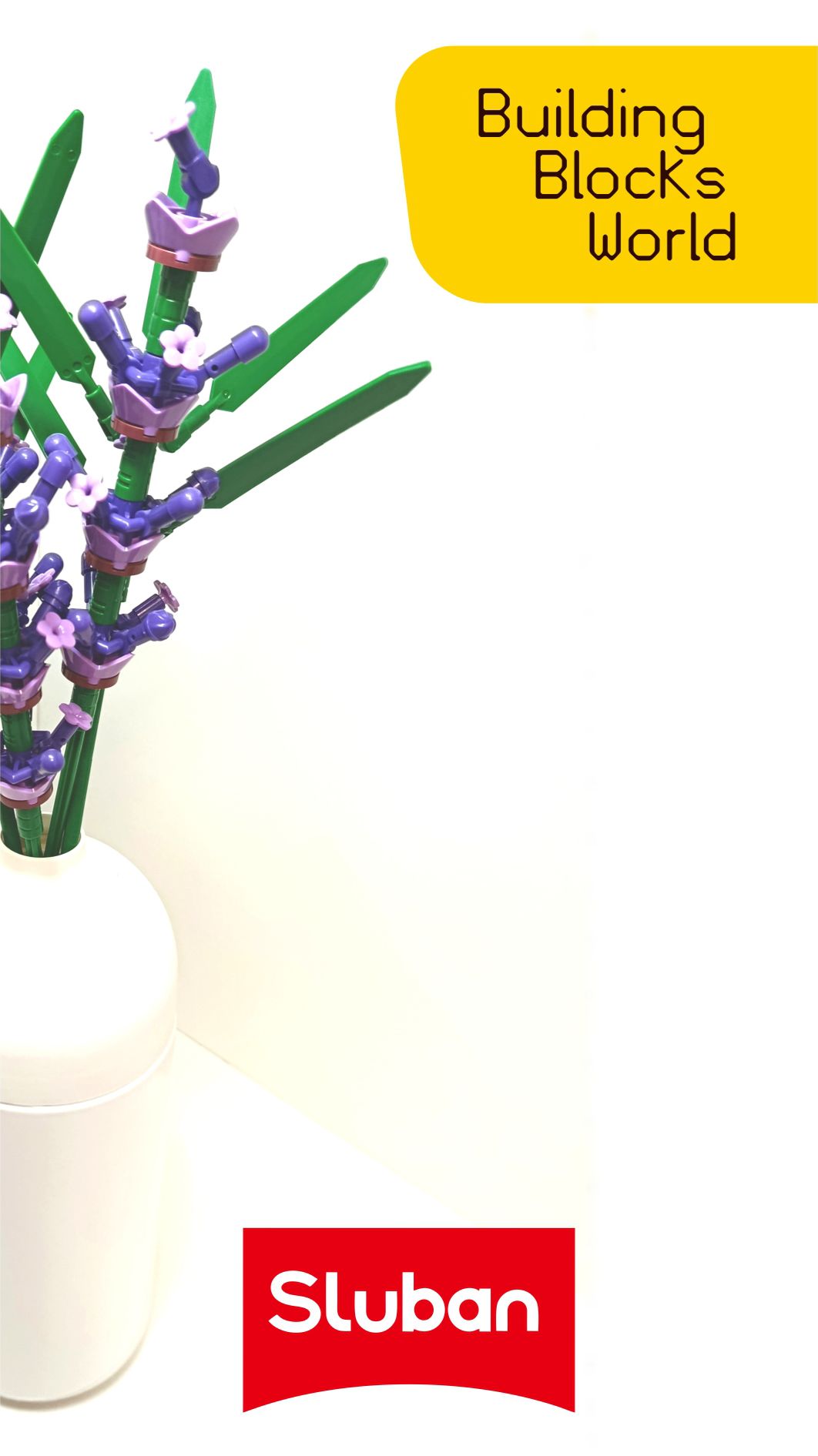 Сборка конструктора "Sluban" серия "PLEYERID" Buildind block flower (M38-B1101-14) #sluban