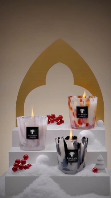 Baobab Collection - нежное трио ароматических свечей Pearls