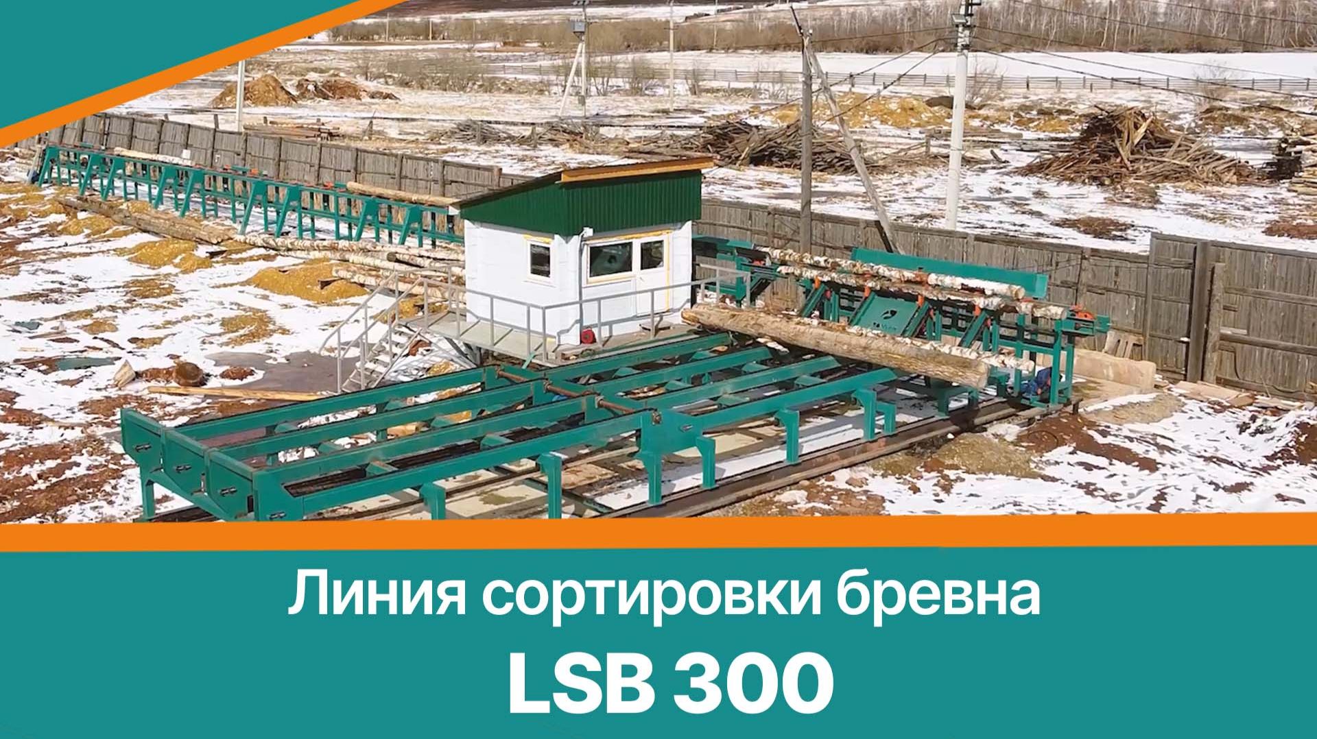 Линия сортировки бревна LSB 300 (5 карманов)
