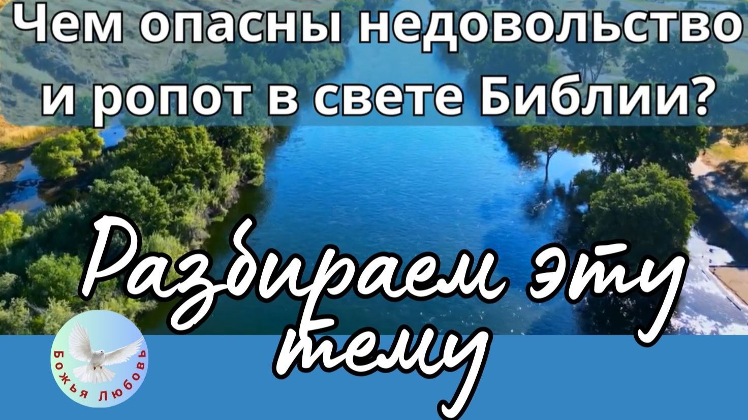 ЧЕМ ОПАСНО НЕДОВОЛЬСТВО И РОПОТ В СВЕТЕ БИБЛИИ - СЛОВА БОЖЬЕГО. РАЗМЫШЛЕНИЯ ИРИНЫ БОГОЛЮБОВОЙ.