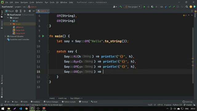 ПЕРЕЧИСЛЕНИЯ Rust 16 Создание перечислений и работа с ними Match Реализация enum-методов