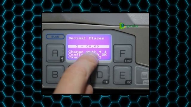 Как изменить десятичную точку на NRI Curenza C2