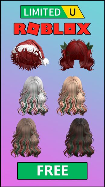 ПОЛУЧАЕМ БЕСПЛАТНО🎄Новогодние Волосы🎉Christmas Hair 2025 #роблокс #roblox #freeugc