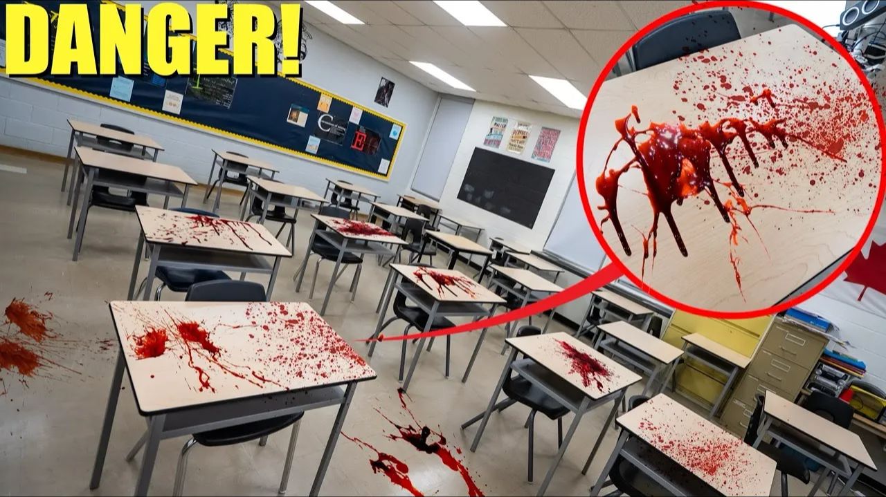 ЕСЛИ ВЫ УВИДИТЕ КРОВЬ В КЛАССЕ, БЕГИТЕ! (Это НЕБЕЗОПАСНО)