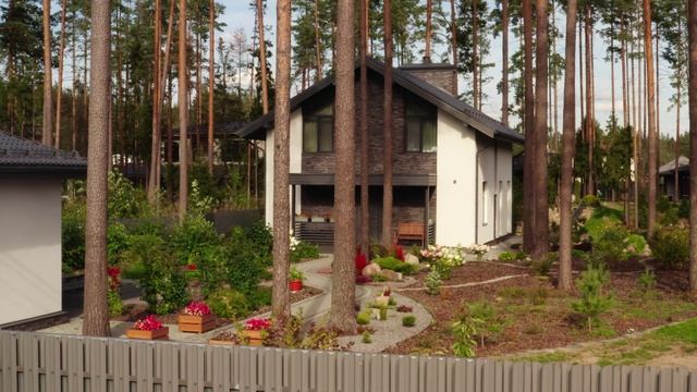 Обзор готового фасада дома по типовому проекту ГБ-172