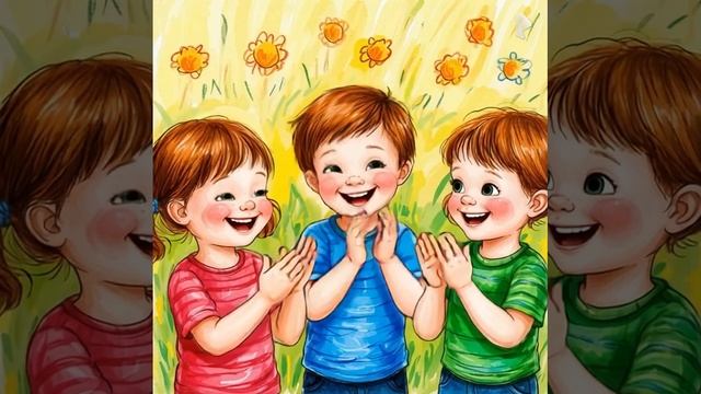 Дети хлопают в ладоши.  Короткое видео. Оживление картинки.