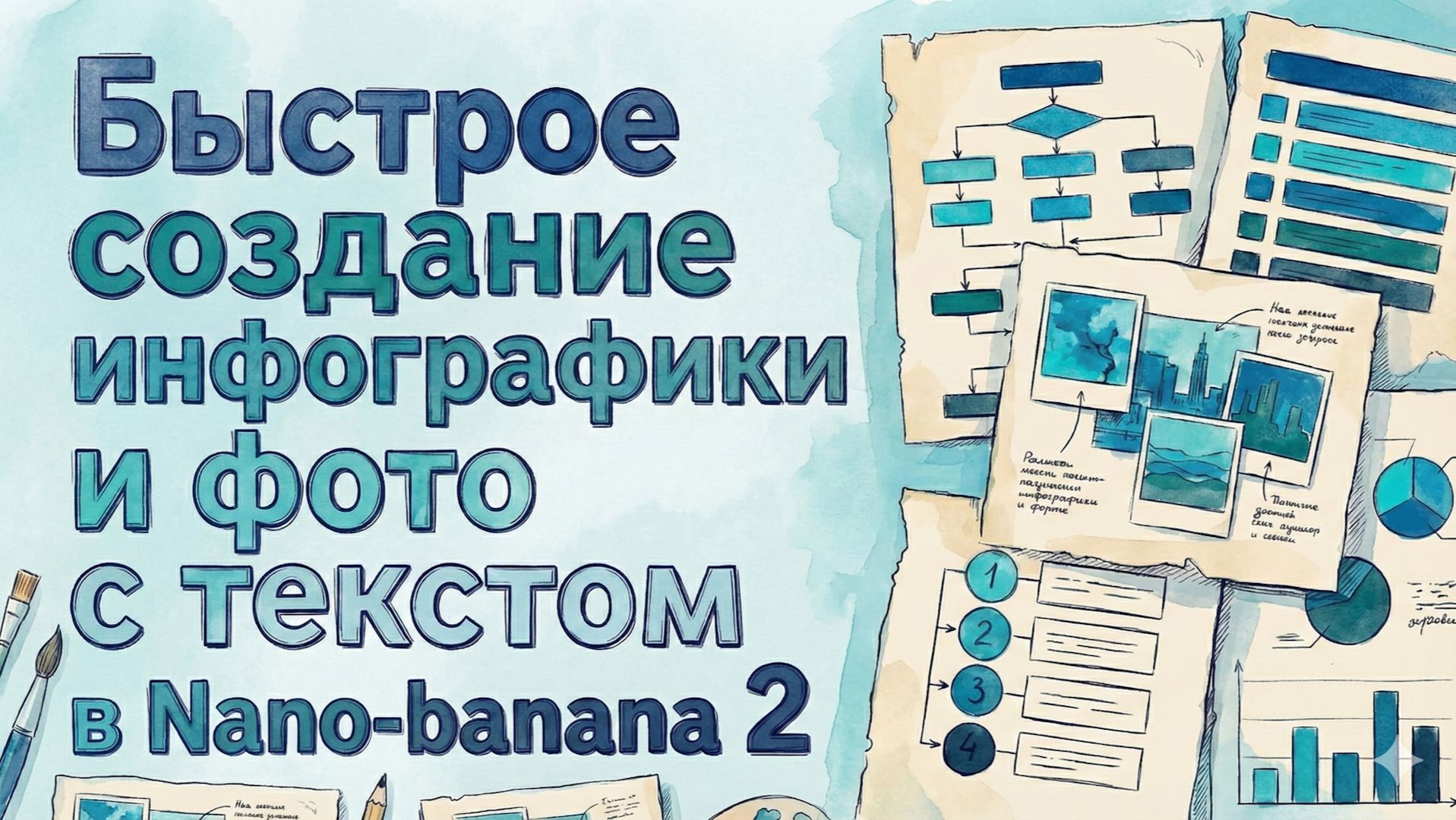 Быстрое создание инфографики и фото с текстом в Nano-banana 2