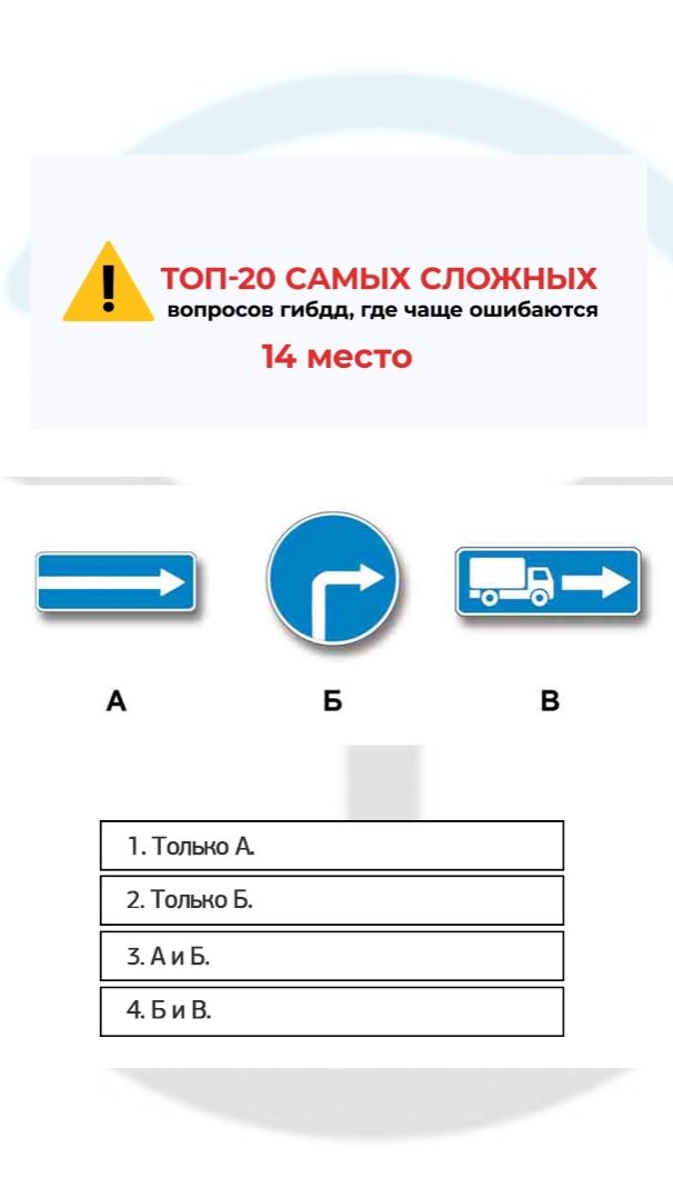 Топ-20 самых сложных вопросов ГИБДД, где чаще ошибаются. Вопрос 14/20