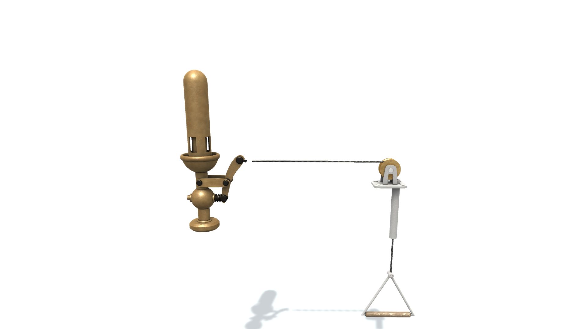 3D модель. Паровой свисток А. 3D model Steam ship beep A.