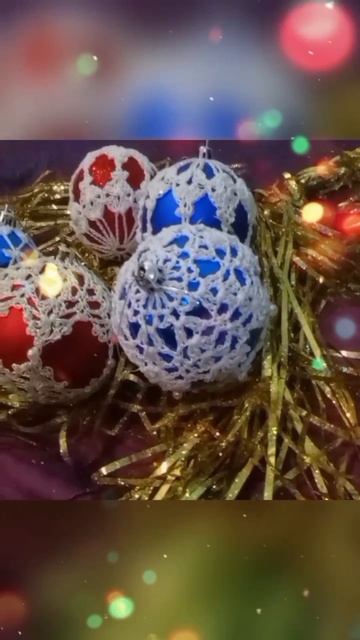 Идеальная елка — с помощью простых вязаных игрушек, создавай волшебство!🎁 🎄 ✨ 
#ёлка2025 #Губкин