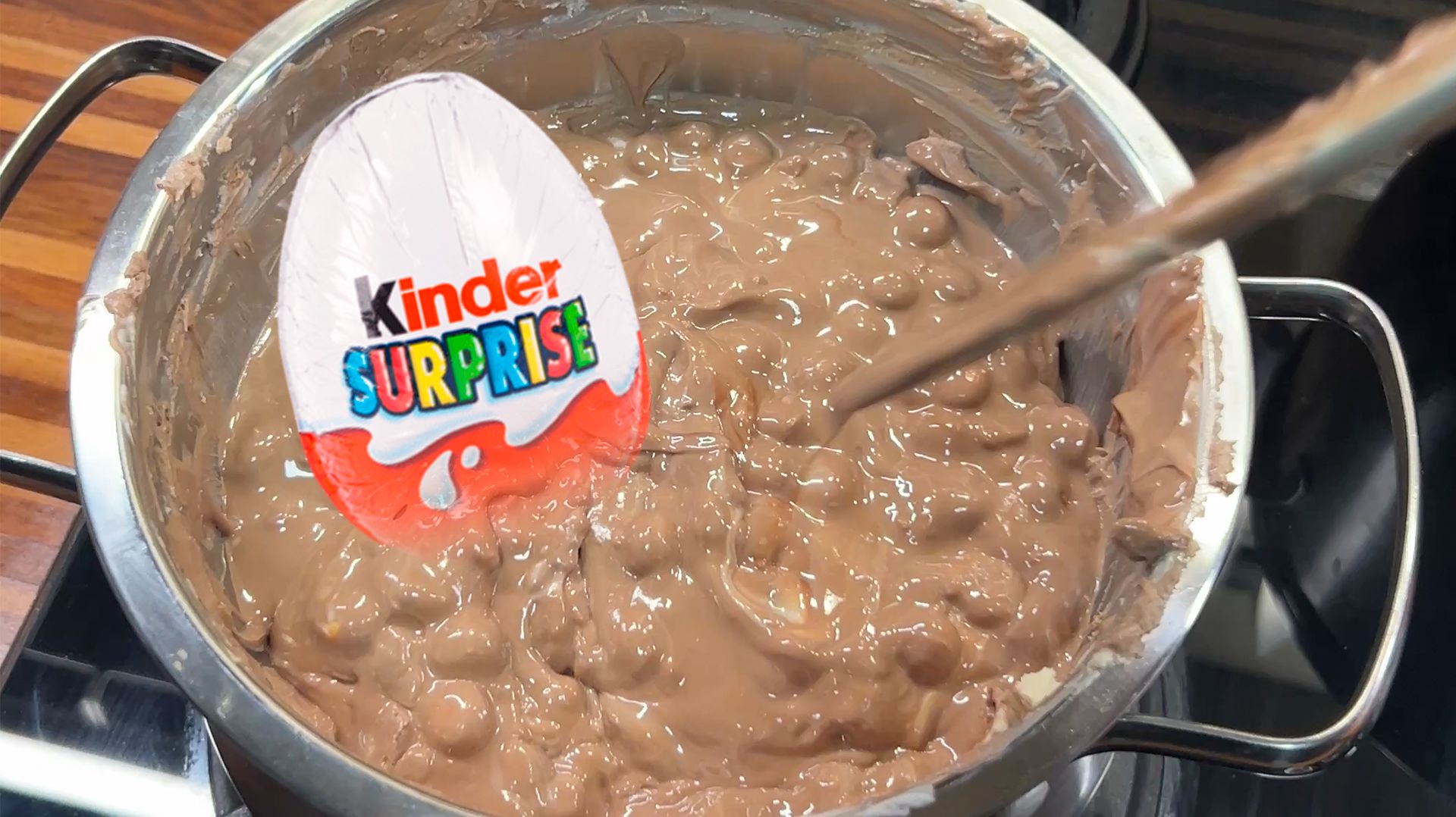 Эксперимент! Новогодний шоколад из Киндеров, переплавка шоколада