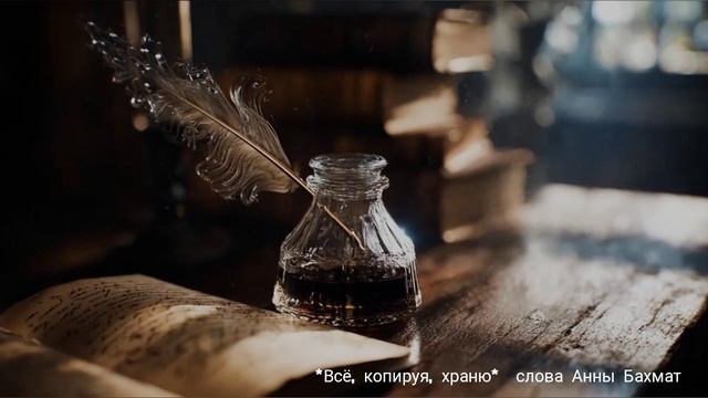 Всё, копируя, храню. Анна Бахмат