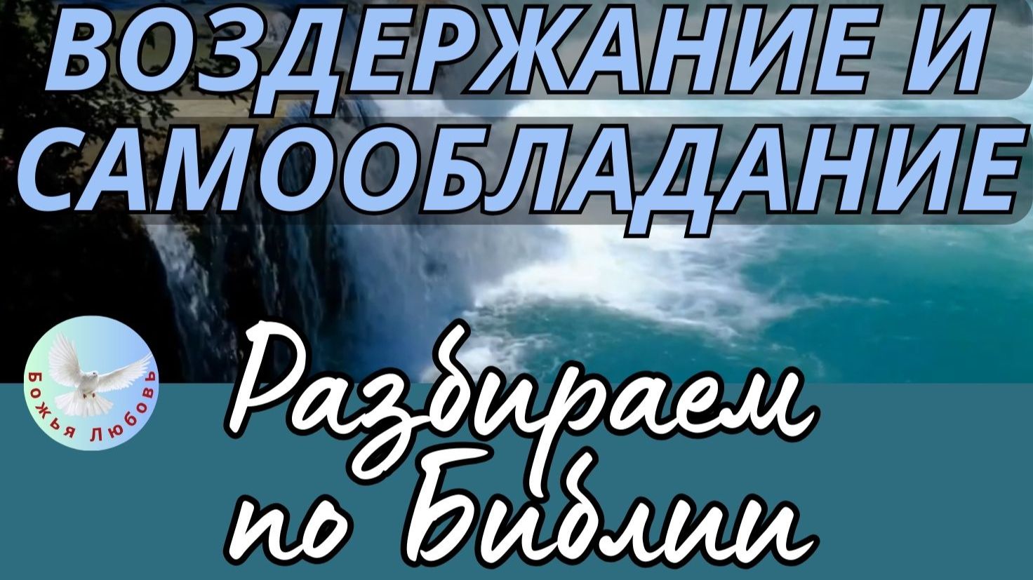 4 АСПЕКТА ВОЗДЕРЖАНИЯ И САМООБЛАДАНИЯ. РАЗМЫШЛЕНИЯ ИРИНЫ БОГОЛЮБОВОЙ ПО СЛОВУ БОЖЬЕМУ.