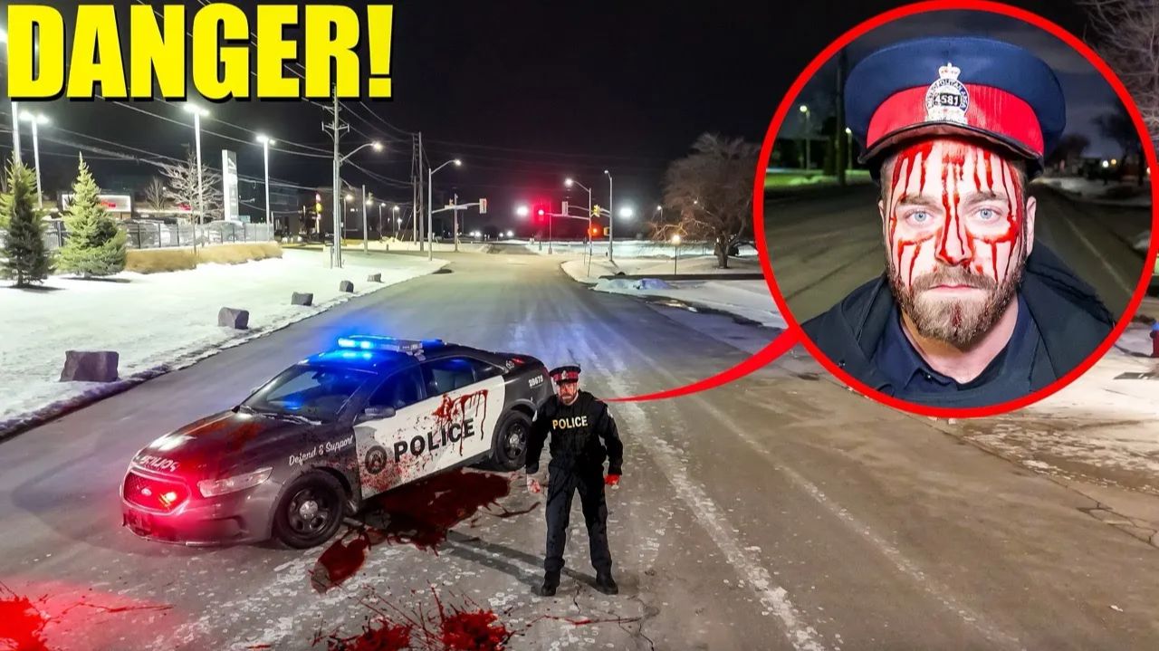 ЕСЛИ ВЫ УВИДИТЕ ОКРОВАВЛЕННОГО ПОЛИЦЕЙСКОГО, ЗОВИТЕ НА ПОМОЩЬ! (ОН ОПАСЕН)
