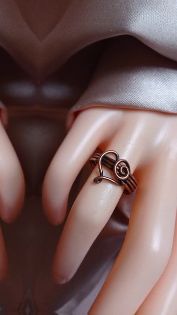 #shorts Кольца из медной проволоки. Мастер-класс на канале