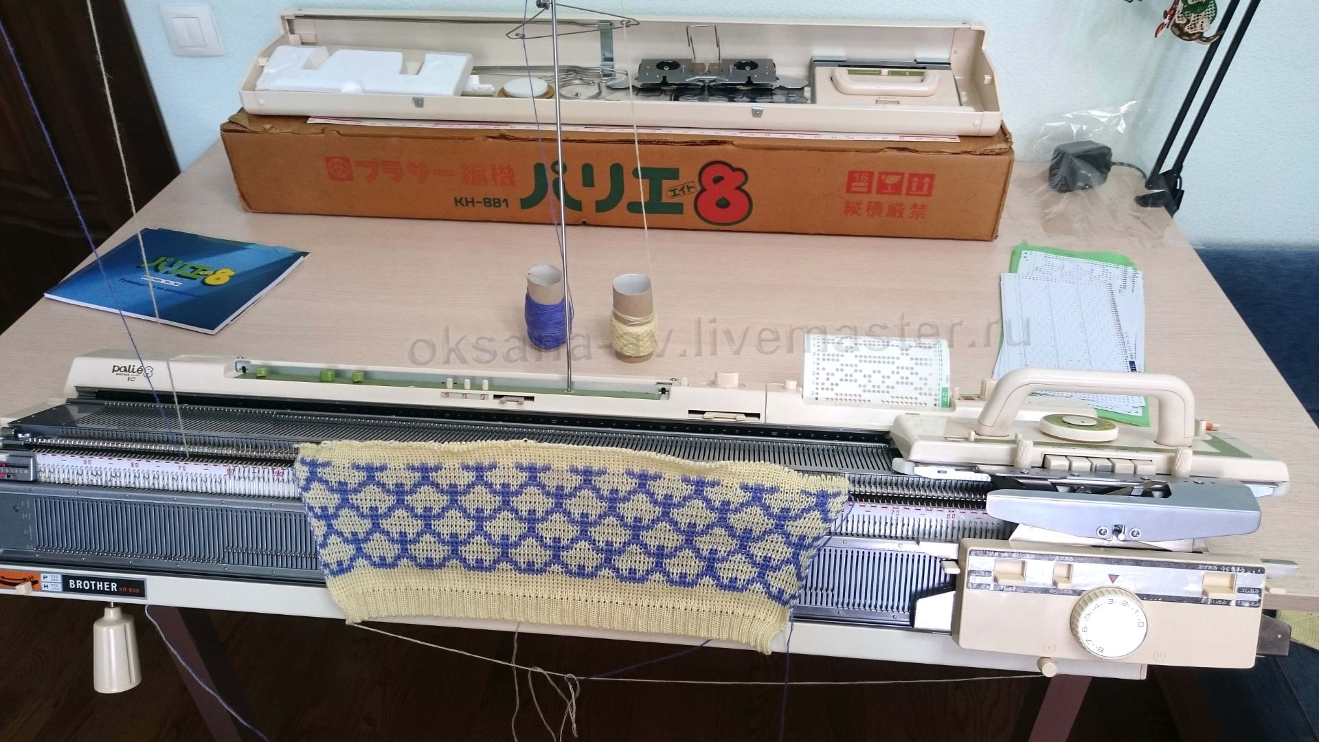 Вязальная машина Brother KH-881 (№1059203) / KR-830 (№2077772), новая, уехала в Санкт-Петербург