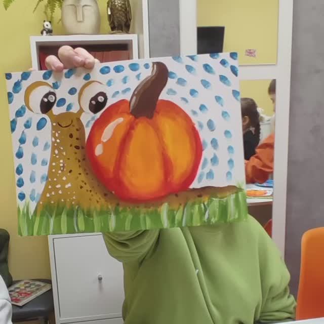 Кружок Рисования - Улиточка с Тыковкой