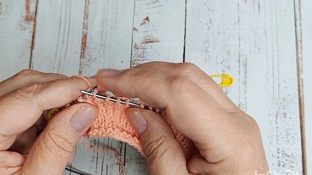 Укороченные ряды. Способ оборачивания петли.