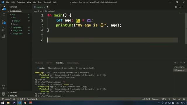 ОБЯЗАТЕЛЬНАЯ ТЕМА Rust 3 Переменные в языке Rust инициализация переменных и работа с ними