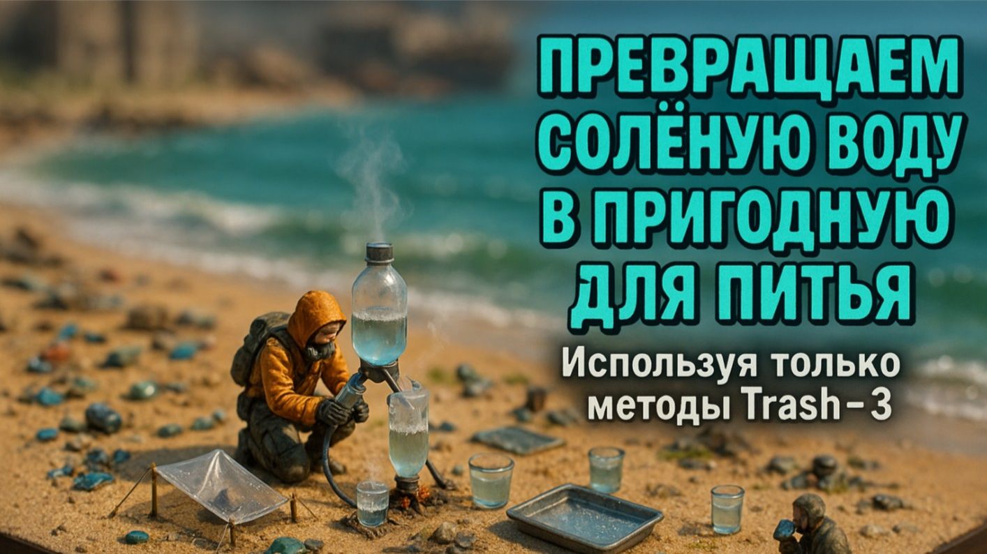 3 Способа опреснить Океанскую воду, не используя ничего, кроме мусора