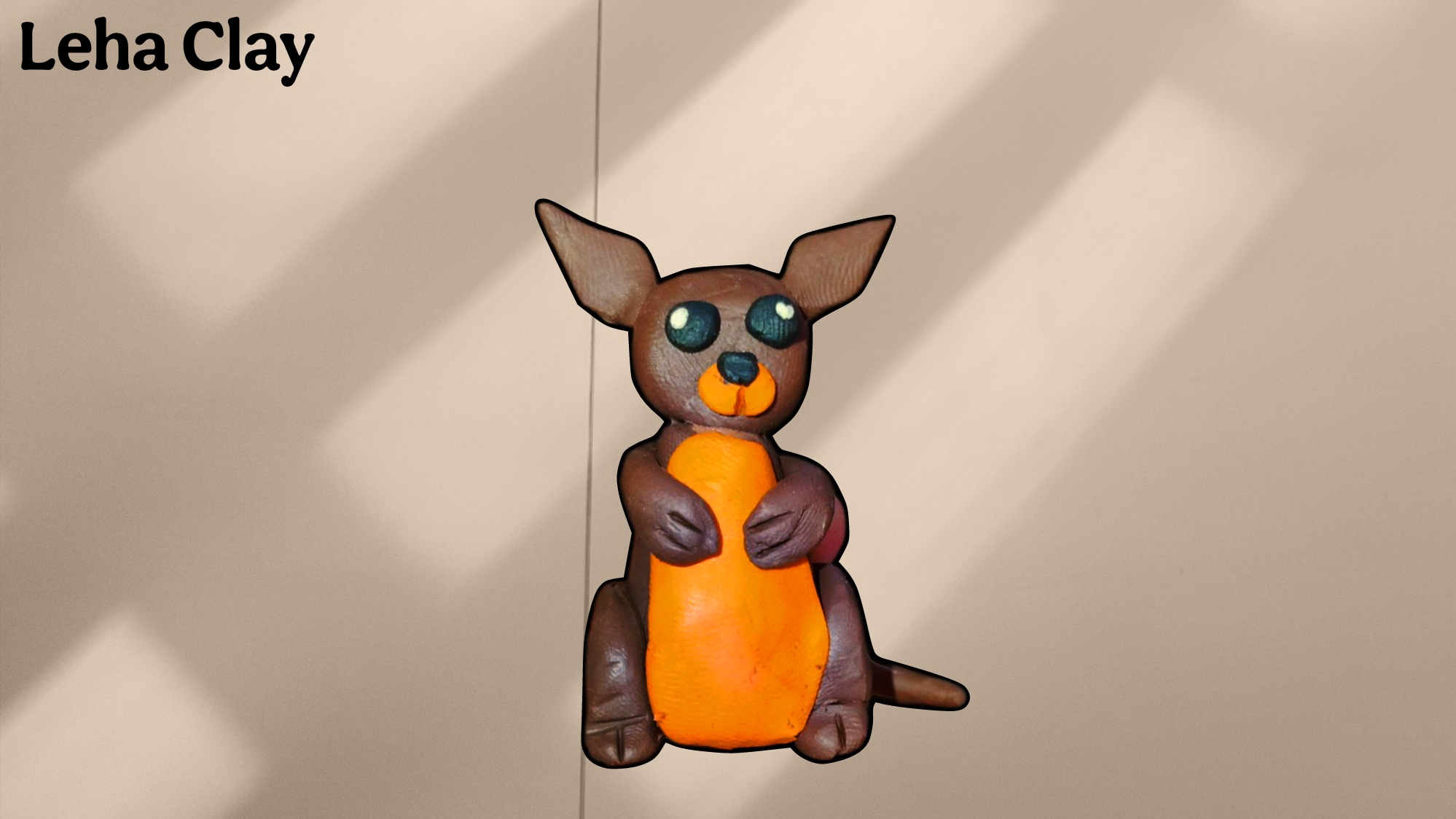 Как слепить Кенгуру из пластилина / Кенгуренок из пластилина / Лепка Маленького Кенгуру