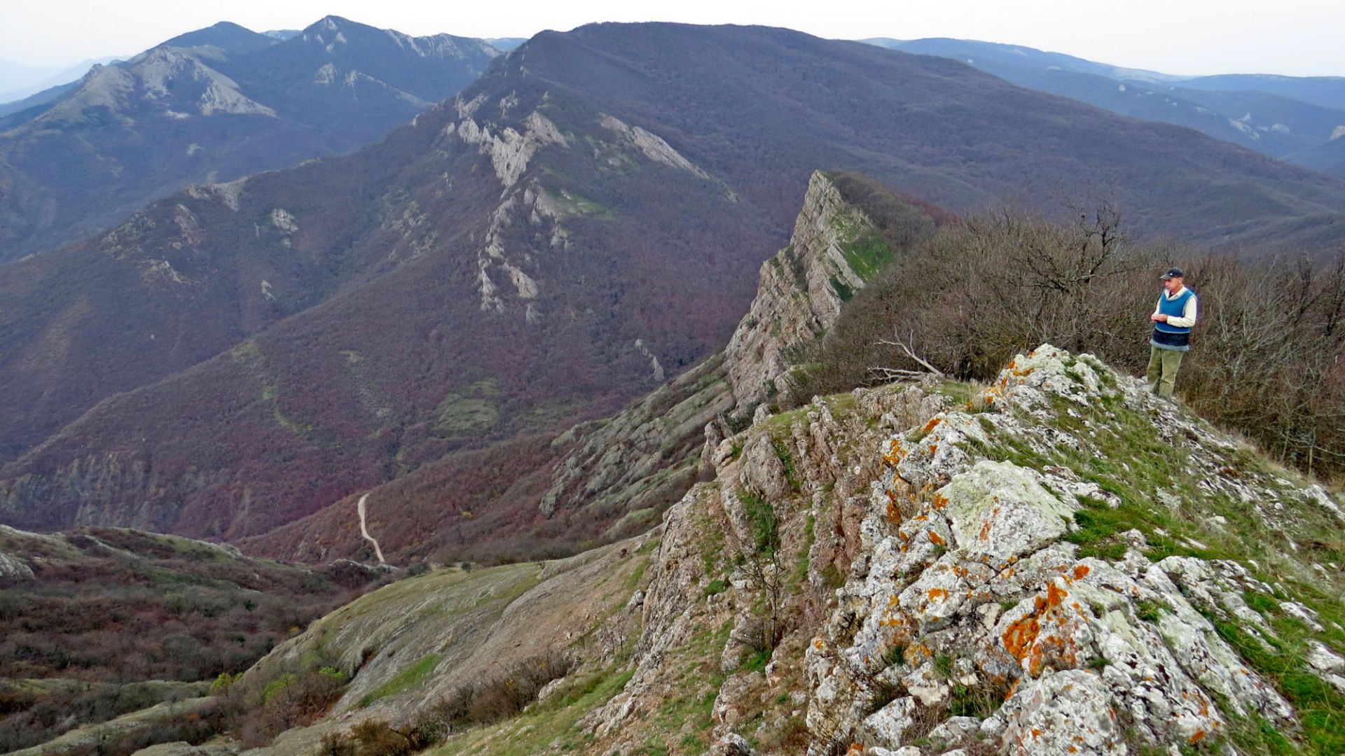 Виды с горы Кыз-Кая. Крым.