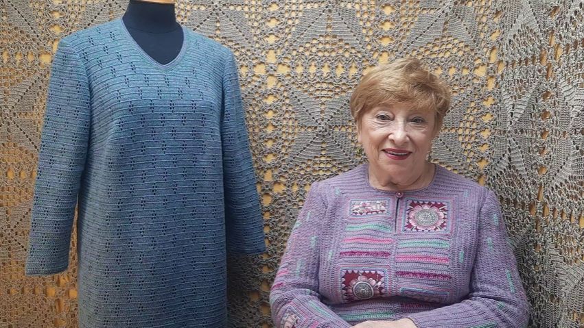 Платье "Палитра Врубеля". Мастер-класс по вязанию крючком от О. С. Литвиной.