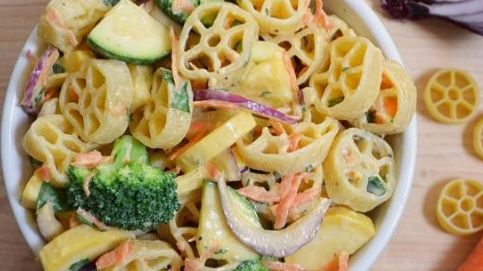 Макароны из свежих молодых овощей