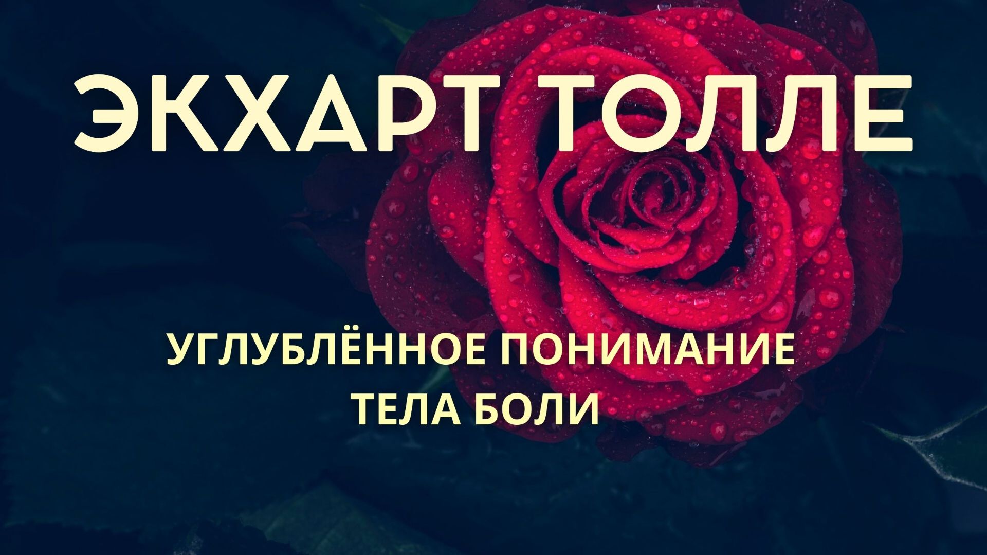 Тело боли — не метафора. Экхарт Толле