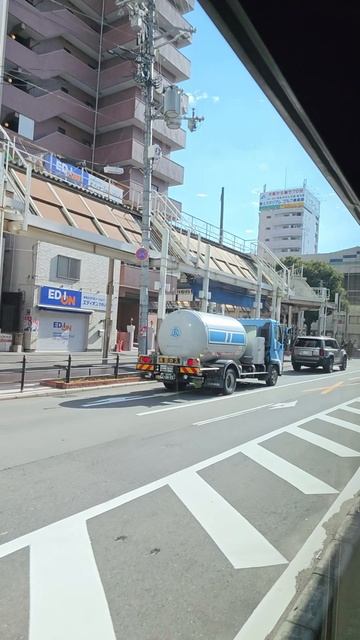 На трамвае как ездить по Осаке, Япония