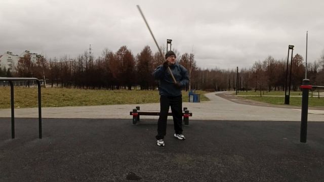 Упражнения с ротанговым шестом 160 см (6)