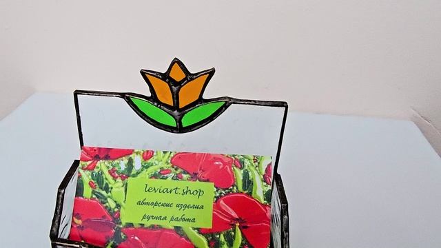 визитница витраж тиффани милая вещица ручной работы