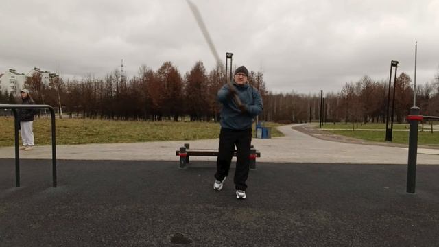 Упражнения с ротанговым шестом 160 см (10)