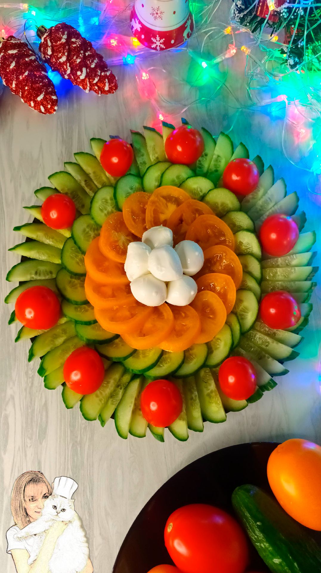 Праздничная нарезка на стол🎄