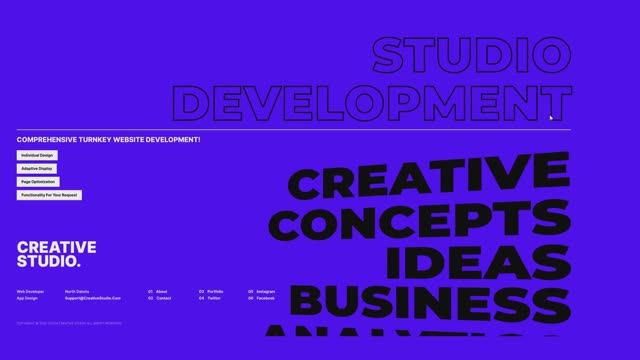 Демонстрационная анимация главной страницы сайта