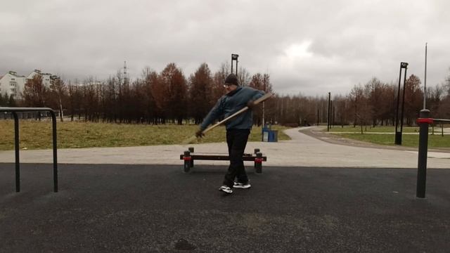 Упражнения с ротанговым шестом 160 см (9)