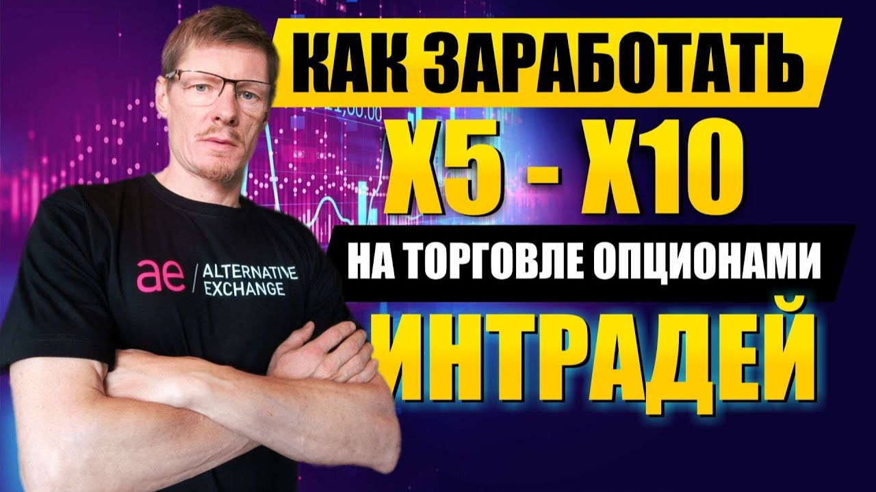 Торговля опционами Интрадей  Как заработать Х5-Х10 в трейдинге опционами внутри дня